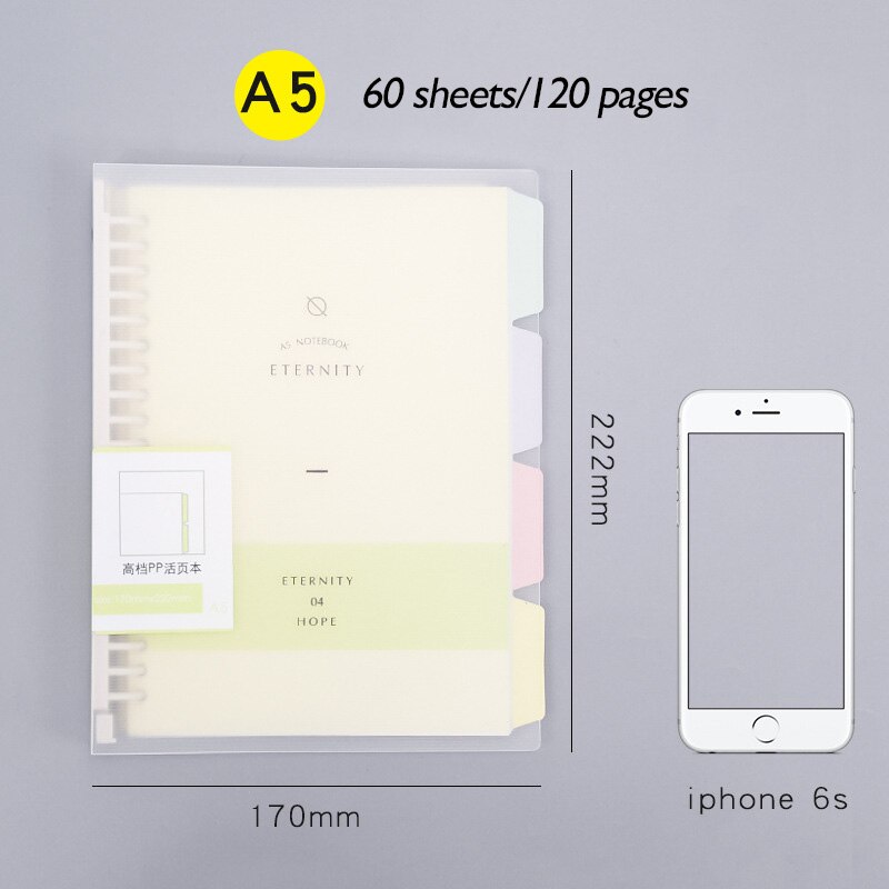 B5 a4 a5 perm notesbog løst blad spiral notesbog p... – Grandado