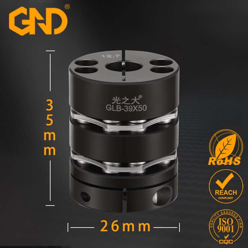 Stainless Steel D26 L35 double diaphragm coupling ... – Vicedeal