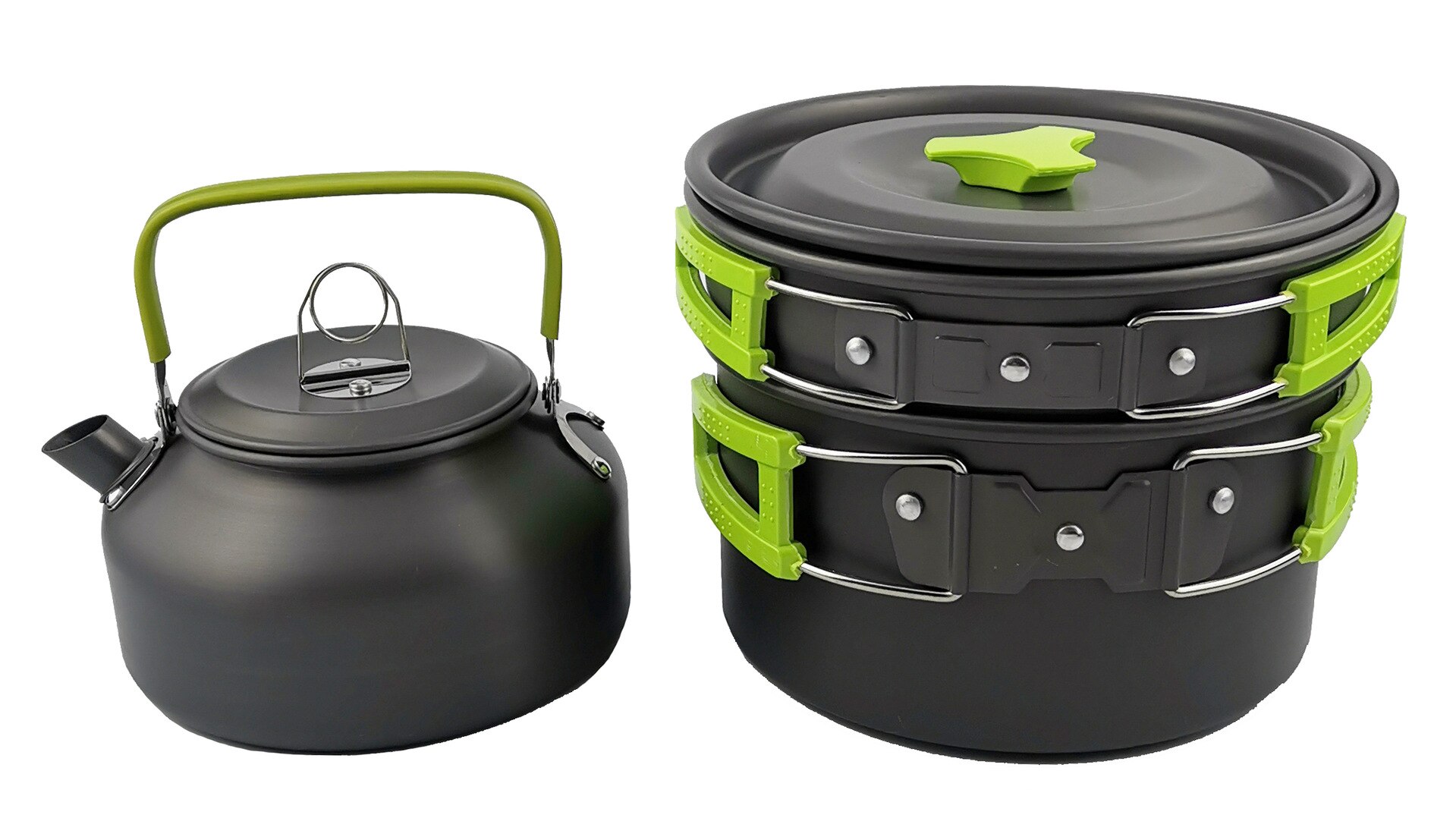 Camping kokkärl kit utomhus aluminium matlagning s... – Vicedeal