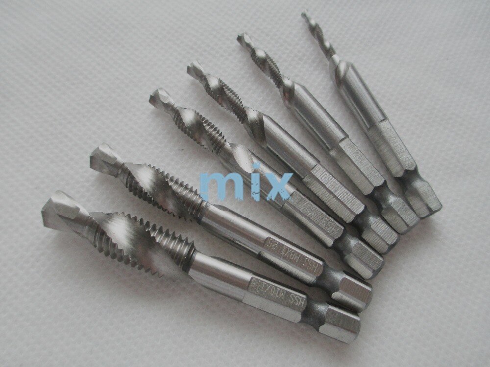 6pcs Metric Drill Tap Countersink Set M3 M4 M5 M6 Vicedeal