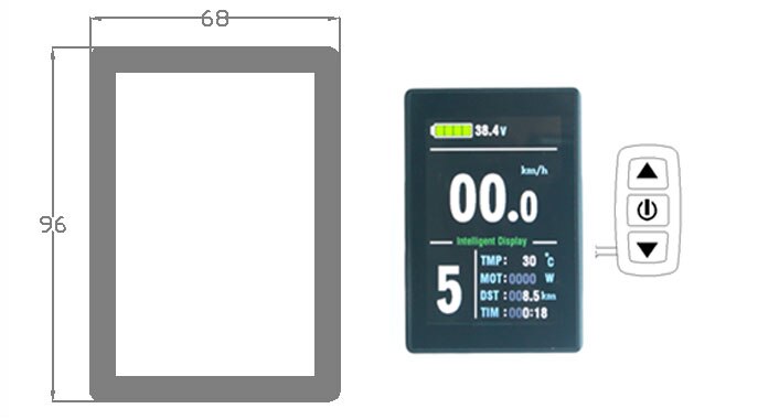 Kt LCD8S LCD5 Elektrische Fiets Lcd Display 24 V 3... – Vicedeal