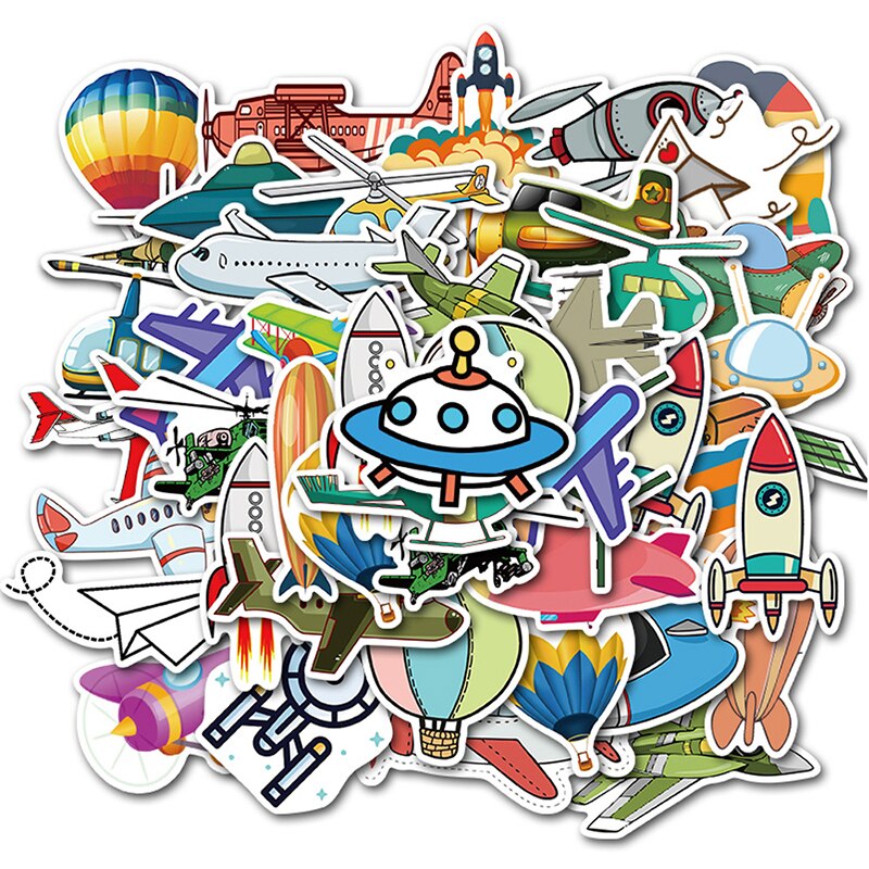 40PCS Flying Tools Series Sticker Colorful Cartoon... – Grandado