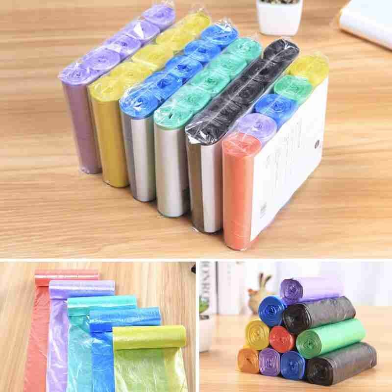 5Rolls 100PCS Garbage Bags Pink Thick Convenient E... – Grandado