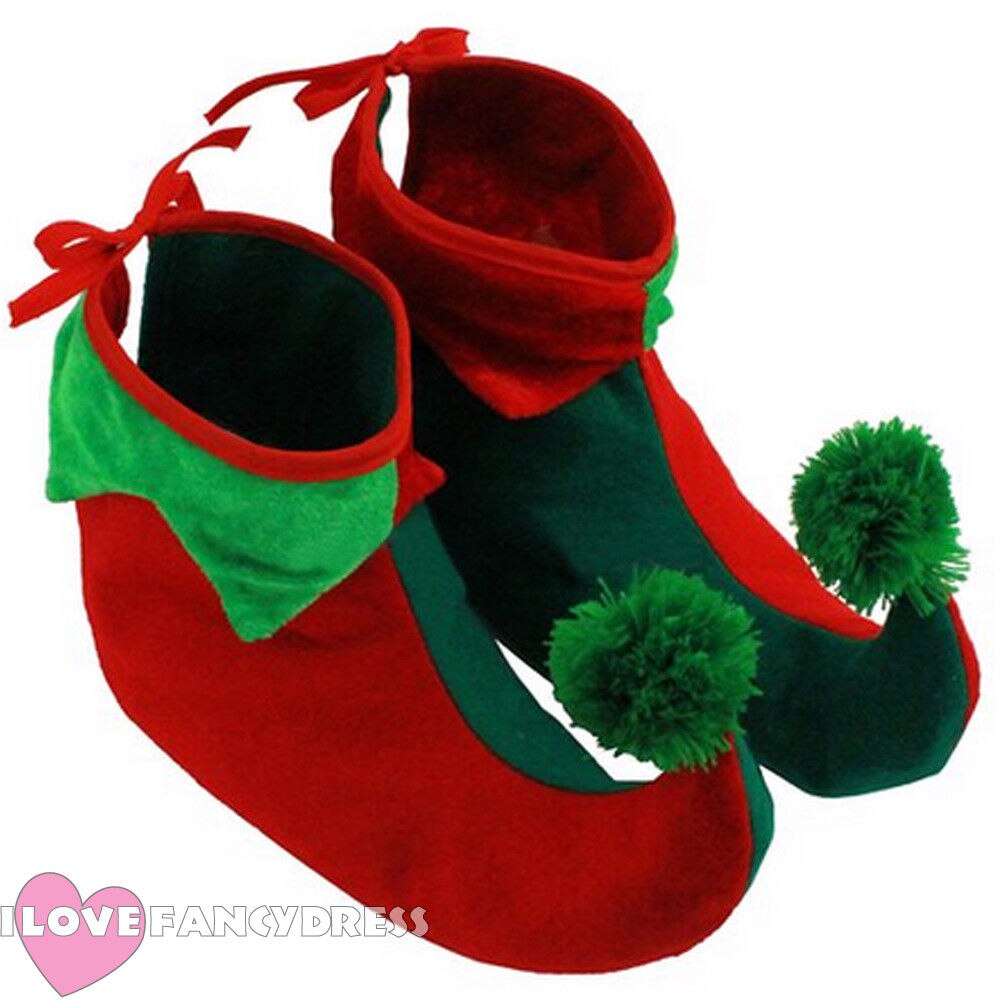 CHILD WEARABLE ELF BOOTS POM PIXIE ELF SHOES CHRIS... – Vicedeal