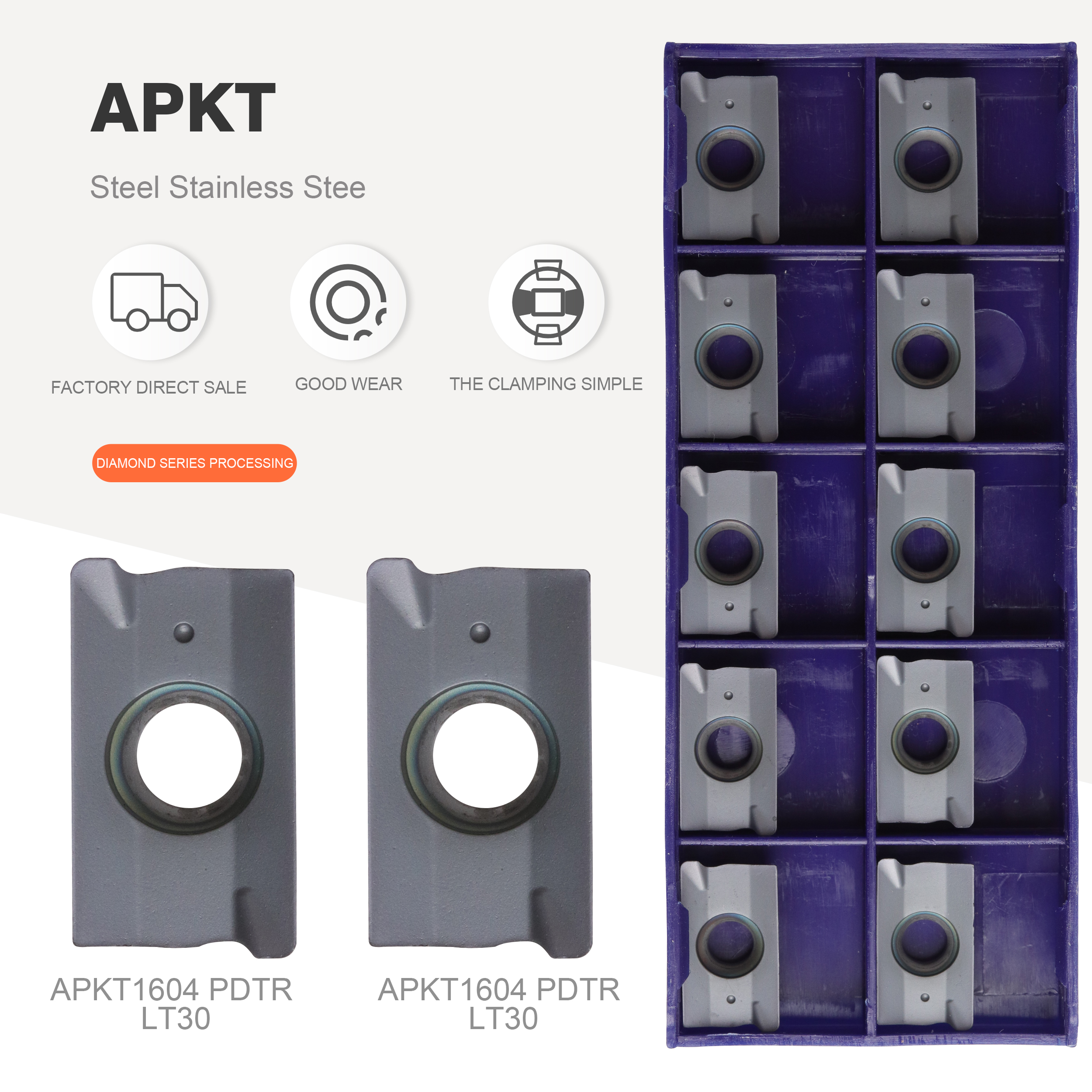 LAMINA 100% original APKT1604 PDTR LT30 milling tu... – Vicedeal