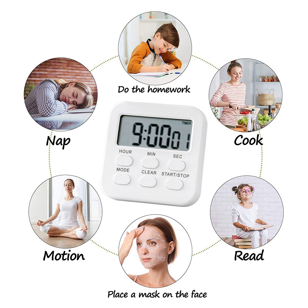 Digital Timer Kitchen Countdown Timer Cooking Baki... – Grandado