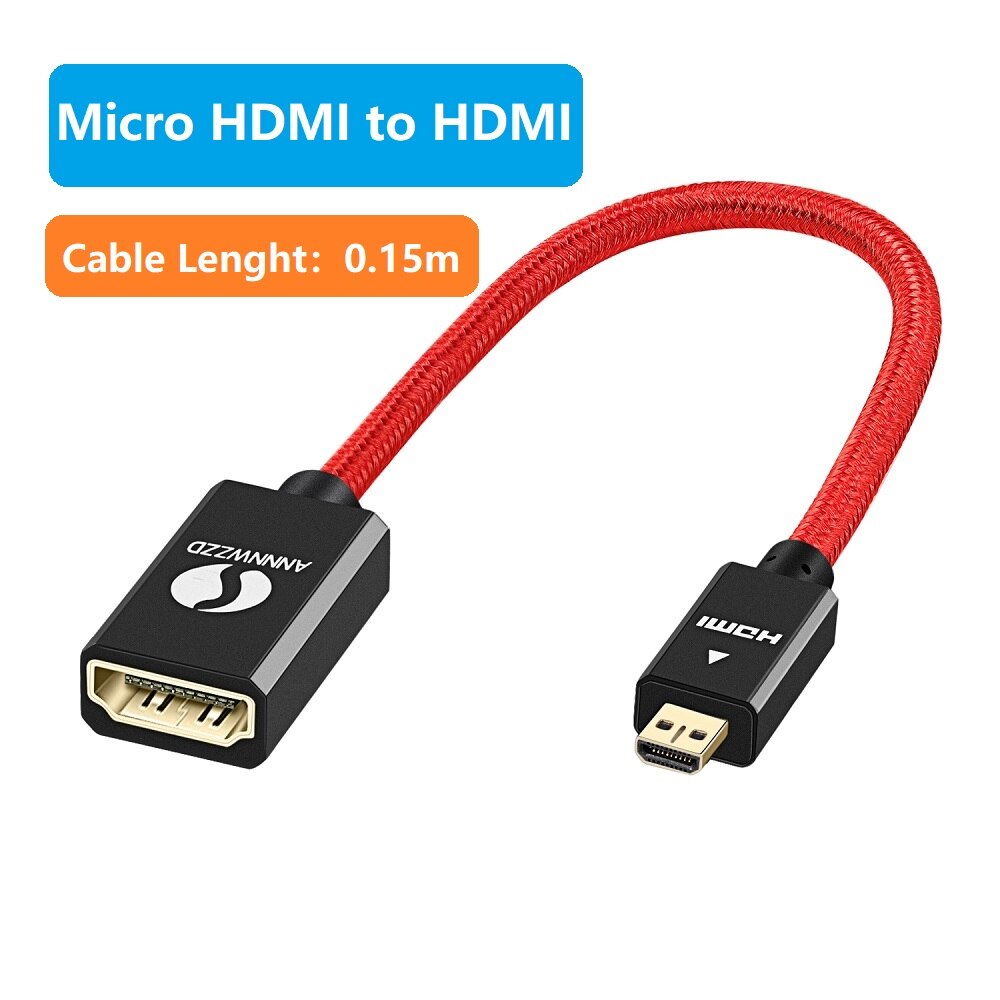 Micro HDMI Adapter HD4K Micro Mini HDMI Male to HD... – Grandado