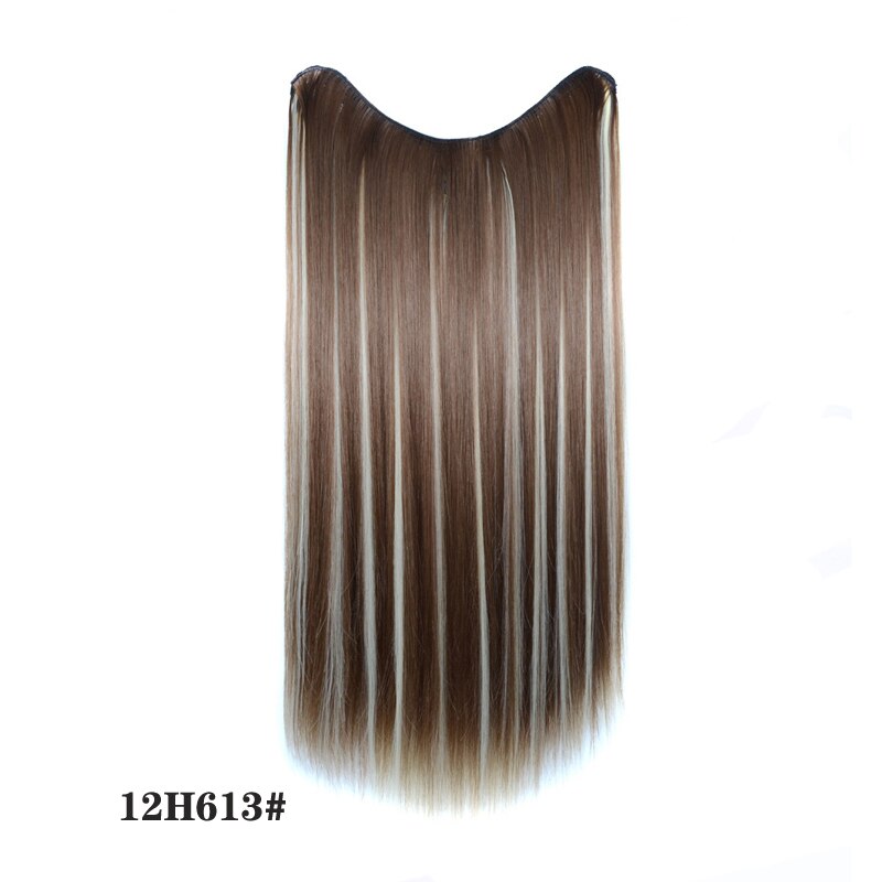 ZM Hair Long 24" Clip In Hair Extensions Synthetic Clip-Ins Silky ...