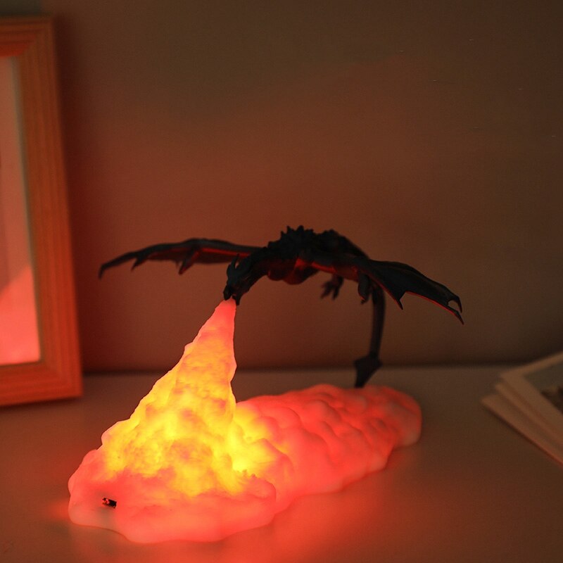 3D Printing Fire-Breathing Dragon Light Home Night... – Grandado