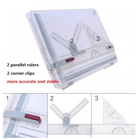 Portable A3 Drawing Board Draft Painting Board wit... – Grandado