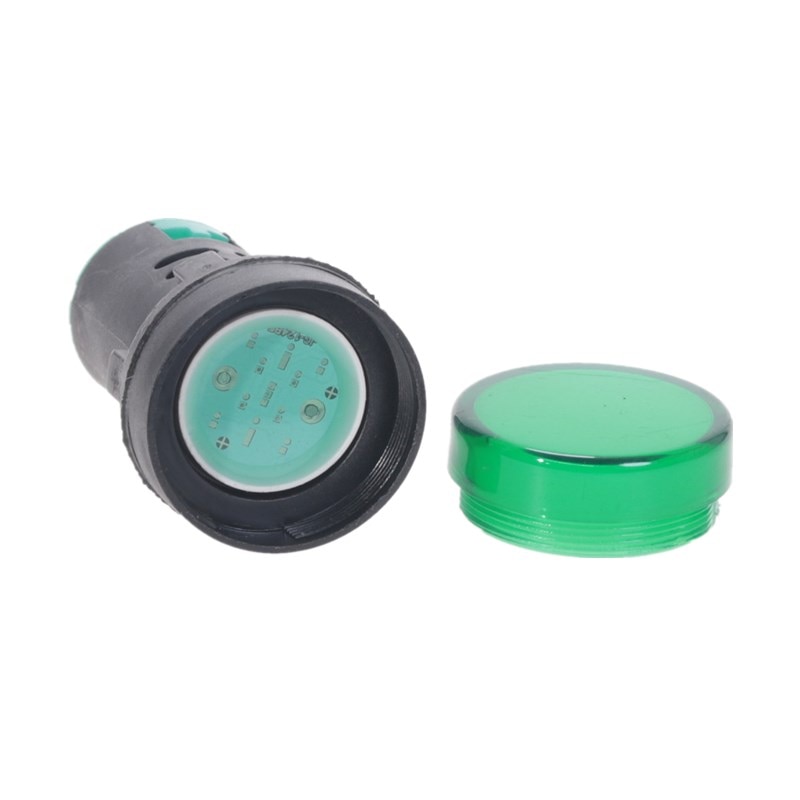 10Pcs Green Button 22mm Panel Mount LED Power Indi... – Vicedeal