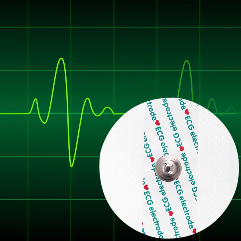 50 Pcs Ecg Ekg Elektroden Hart Monitor Niet-geweve... – Vicedeal