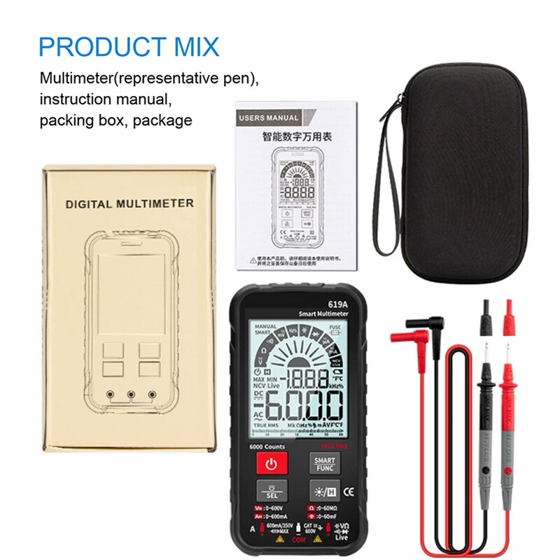 Digitale Multimeter Ac/Dc Stromen Voltage Testers ... – Grandado