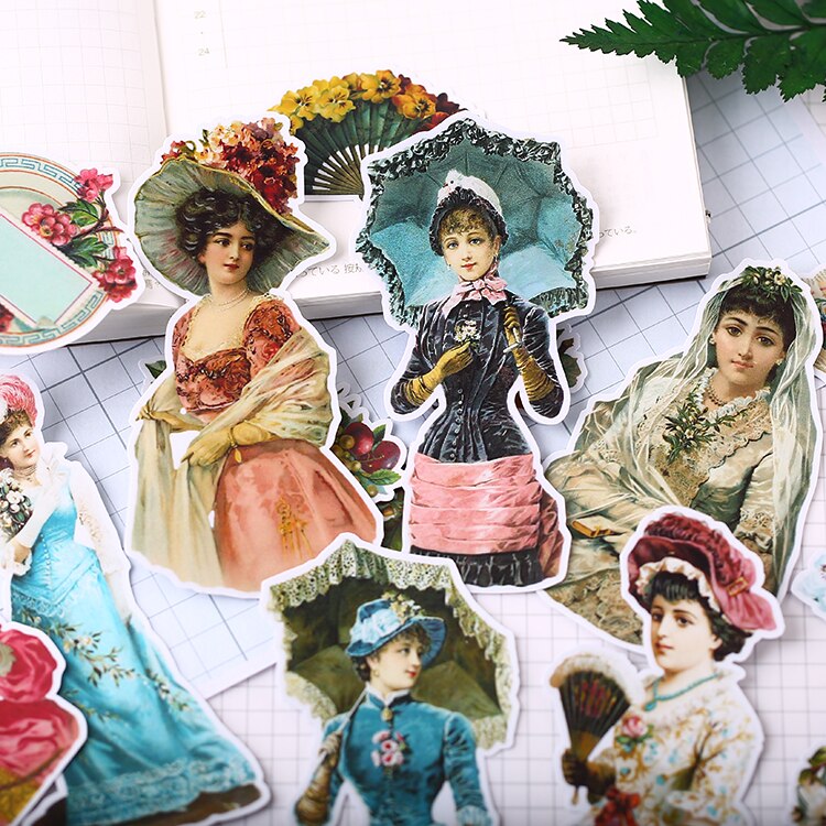 18 PCS Victorian character mini Stickers Crafts An... – Vicedeal