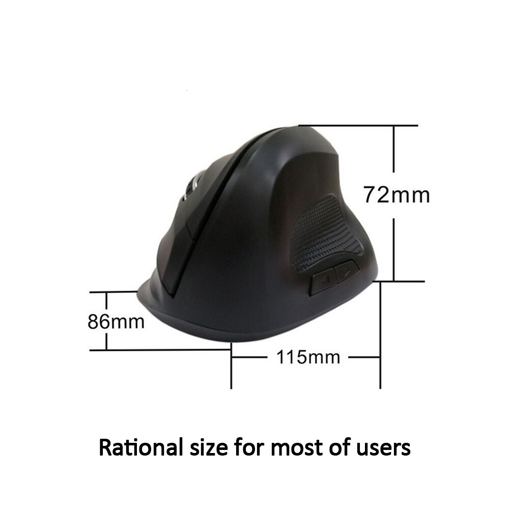 6D Left Hand Vertical Mouse1600 DPI 2.4GHz USB Wir... – Grandado