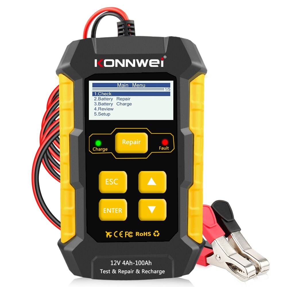 Volledige Automatische Auto Acculader 12V Konnwei ... – Grandado