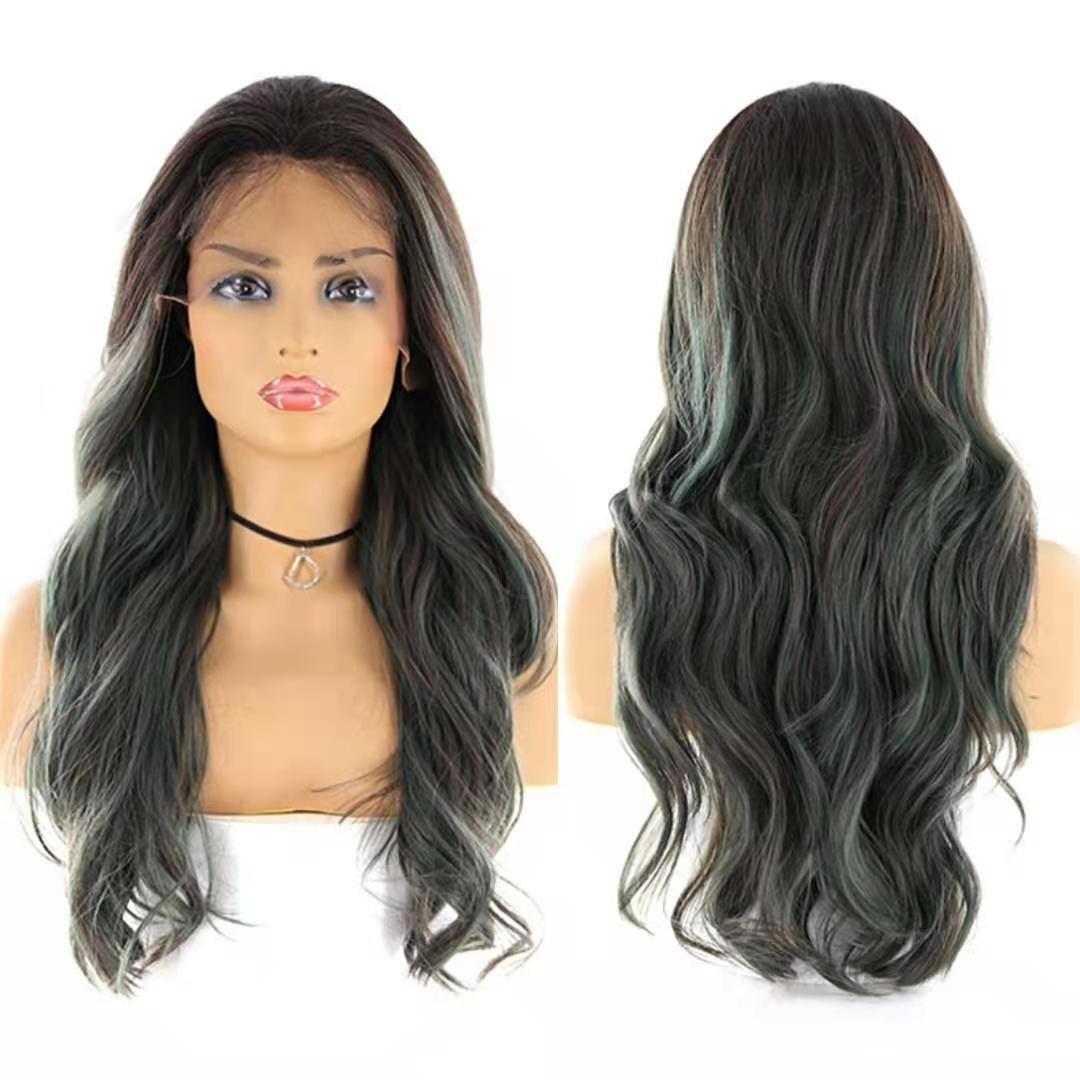 13"x4" Synthetic Lace Front Wigs Natural Wave Heat... – Vicedeal