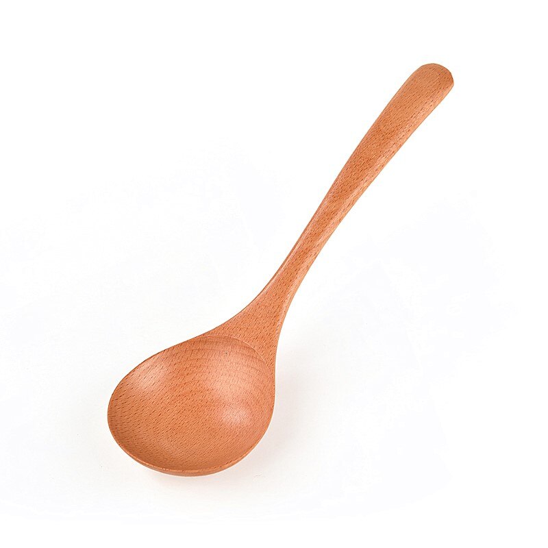 Long Wooden Spoon Domestic Kitchen Soup Spoon Soli... – Grandado