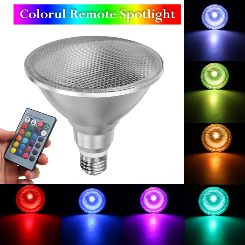 Smuxi E27 LED Spotlight RGB Lamp Dimbare Magic Lig... – Grandado