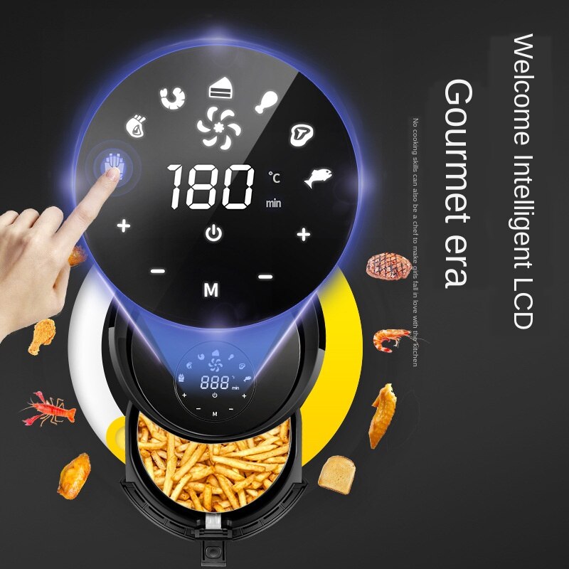 120v/220v/230V Smart Touch Air Deep-Fried Pot Home... – Grandado