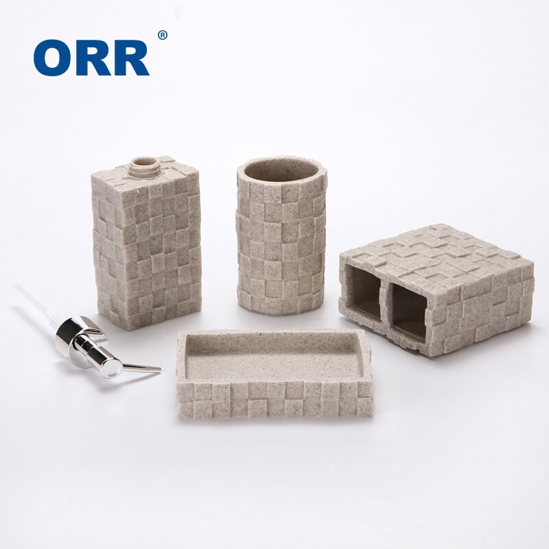 Bathroom four set sanitary supplies ware Cups toot... – Grandado