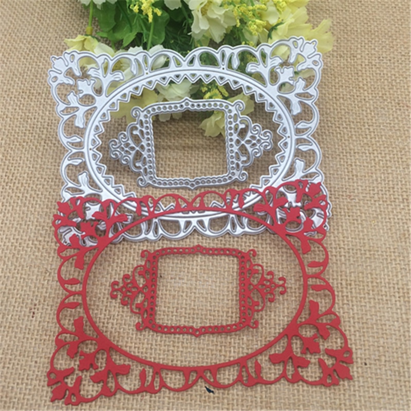 Hollow Frame Flower Border Metal Cutting Dies Sten... – Grandado
