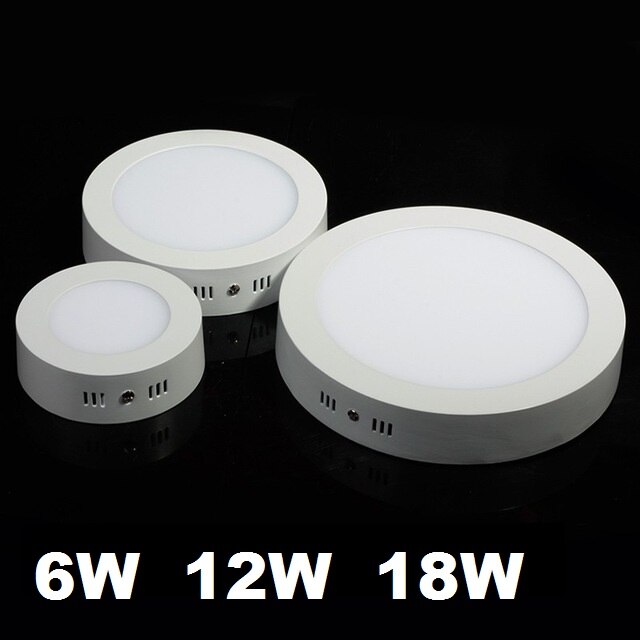 Ronde LED Opbouw Plafond Licht 6 W 12 W 18 W Panel... – Vicedeal