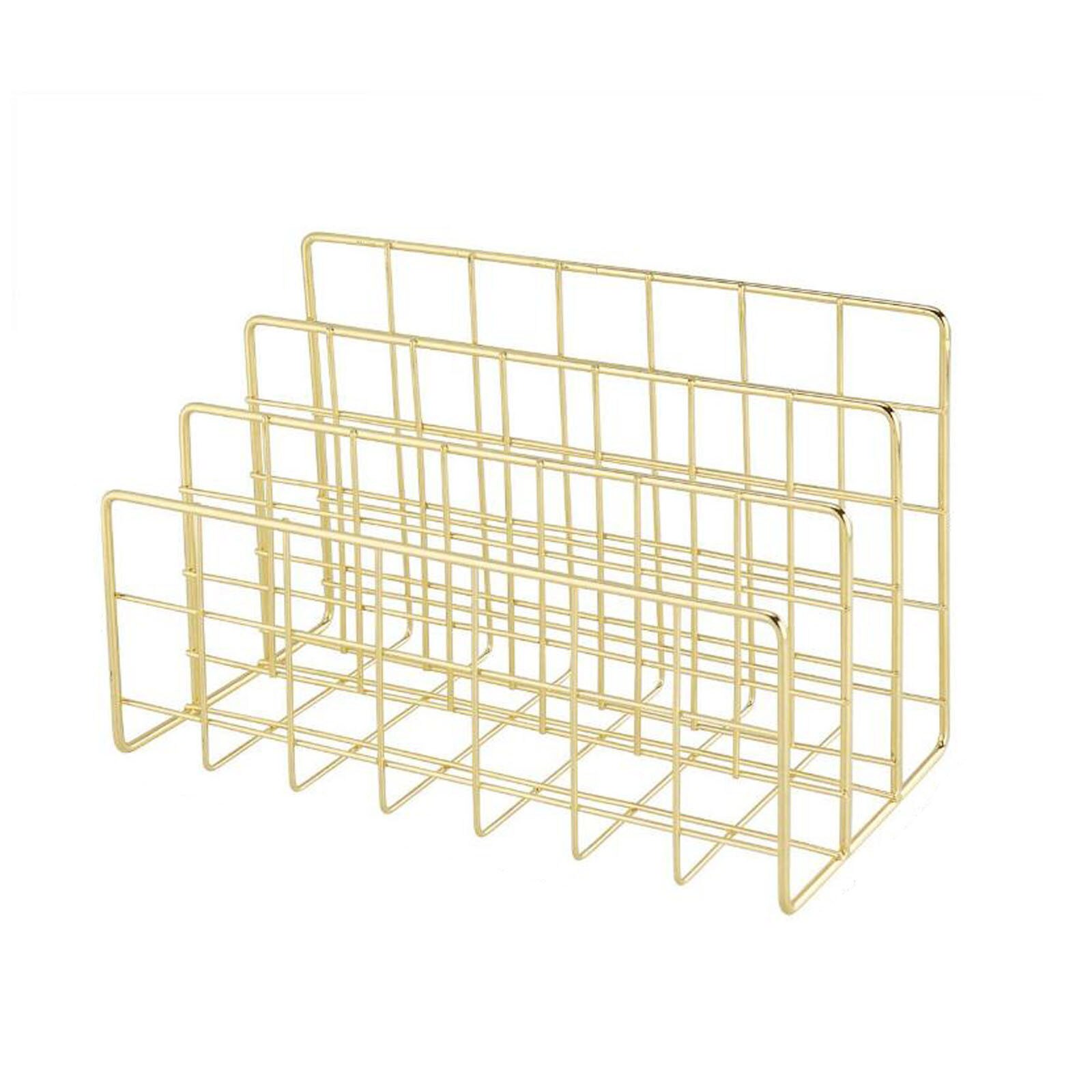 Metalen Mesh Goud Desk Organizer Desktop Brief Sor... – Vicedeal