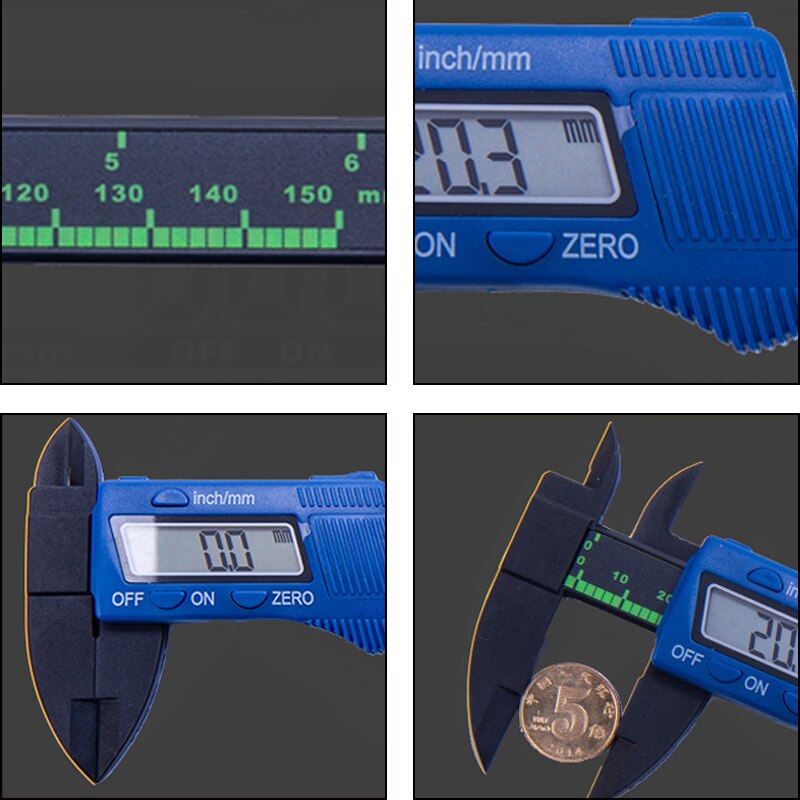 Composite Vernier Digital Electronic Caliper Ruler... – Grandado