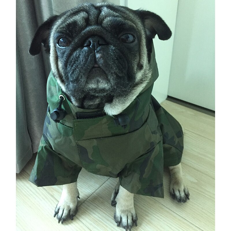Pet Camouflage Big Dog Raincoat Waterproof Clothes... – Grandado