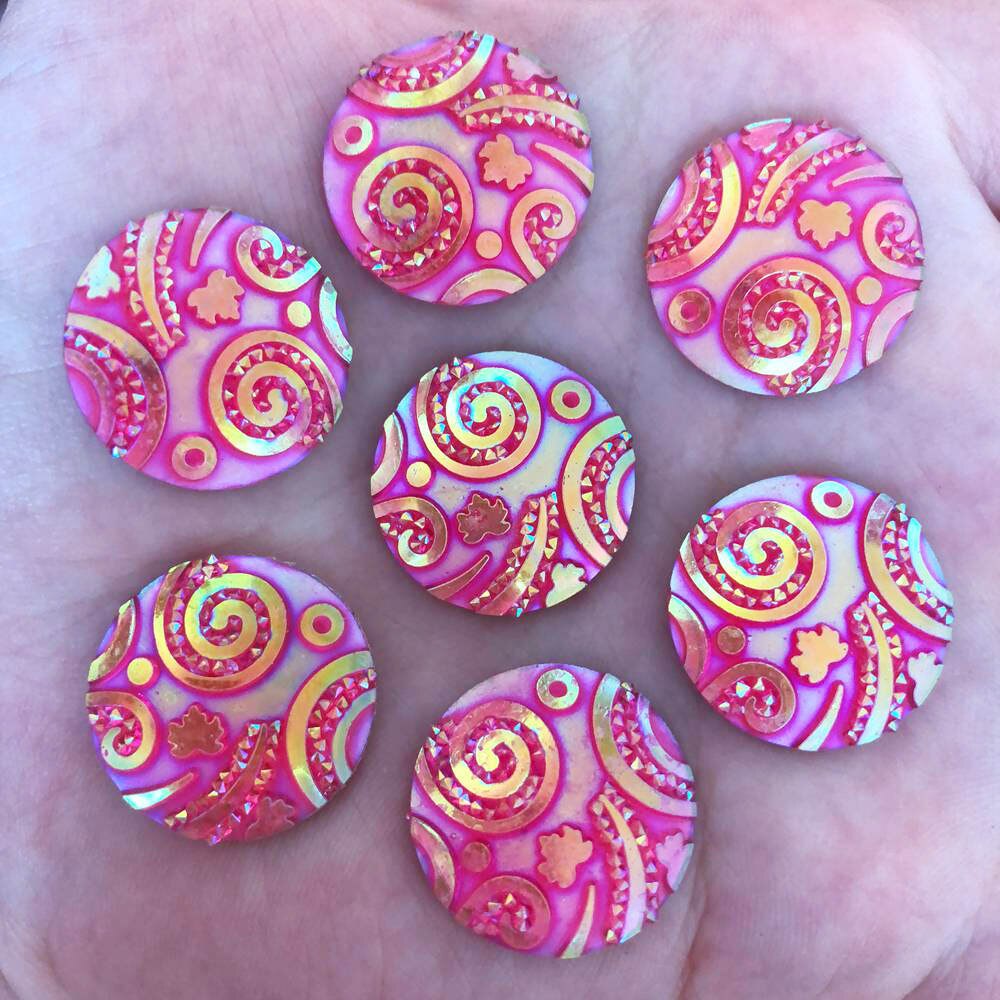 10 kpl ab resin 20mm pyöreä hauska yhdistelmä tasa... – Grandado