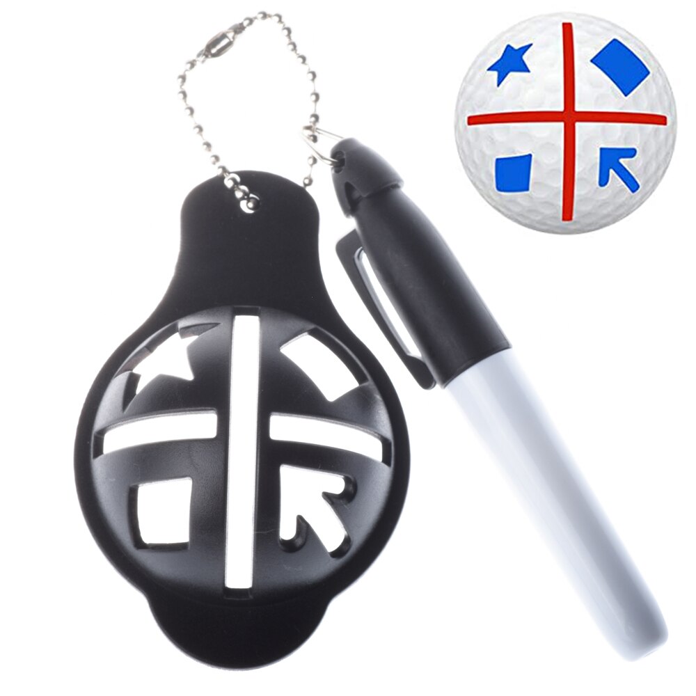 1Set Golf Ball Line Marker With Pen Template Align... – Grandado