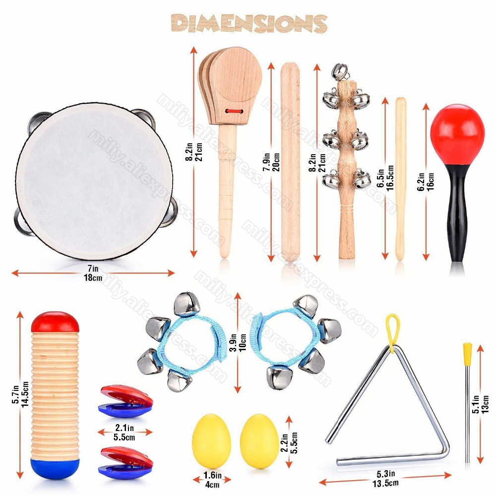 1 Set Orff jouets Instrument de musique enseigneme... – Grandado
