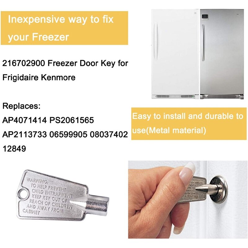Top 2 Pack 216702900 Freezer Door Keys for Fri-Gid... – Grandado