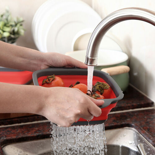 De Gootsteen Vergiet met Handvatten Folding Zeef v... – Grandado