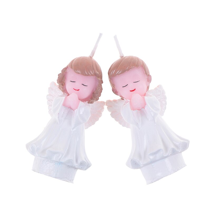 Angel Rosary candle cake topper Christening Baptis... – Vicedeal