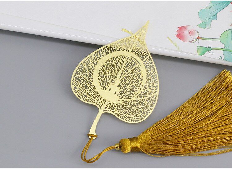 1pcs Zen Buddha statue brass tassel bookmark Bodhi... – Grandado