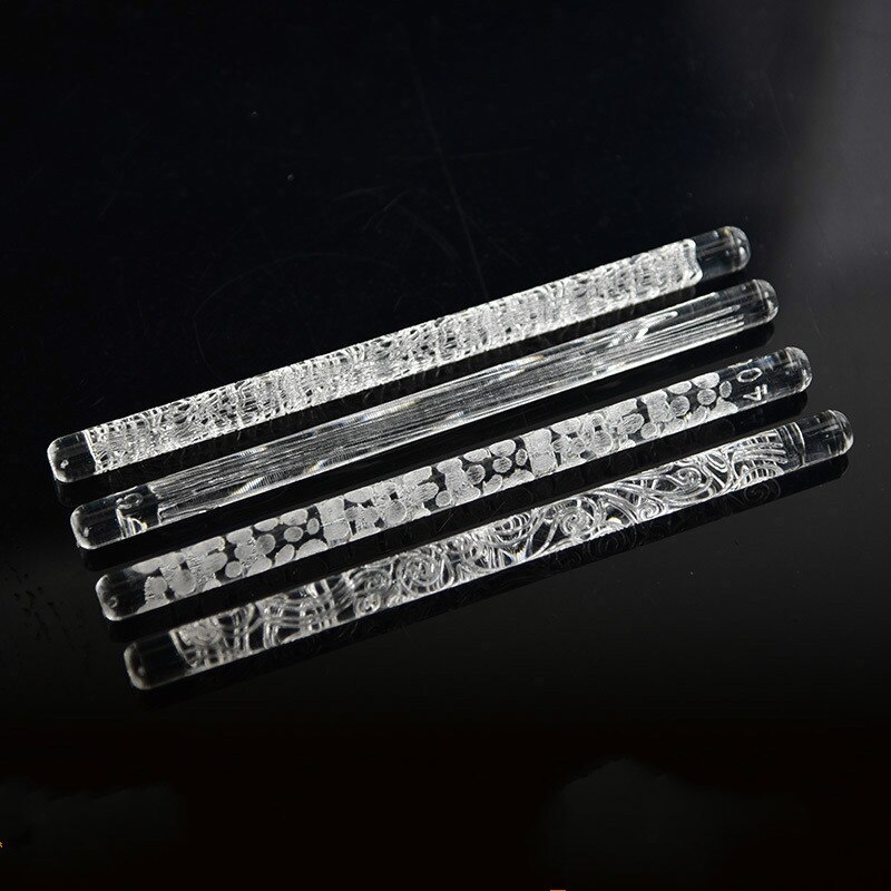 Acrylic printing mud roll Transparent carved textu... – Grandado