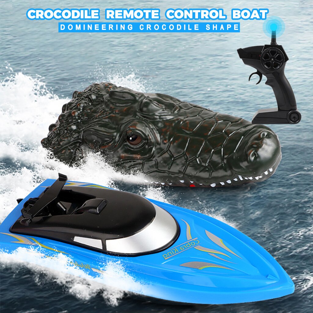 2 in 1 Crocodile Head RC Boat 2.4G Remote Control ... – Vicedeal