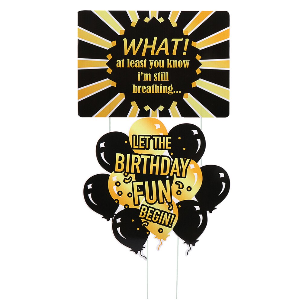 2 Pcs Outdoor Signs Birthday Yard Sign Outdoor Yar... – Grandado