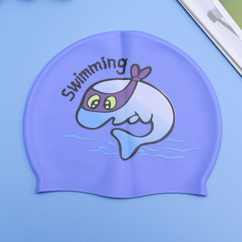 Children's Swimming Cap Cartoon Silicon Waterproof... – Grandado