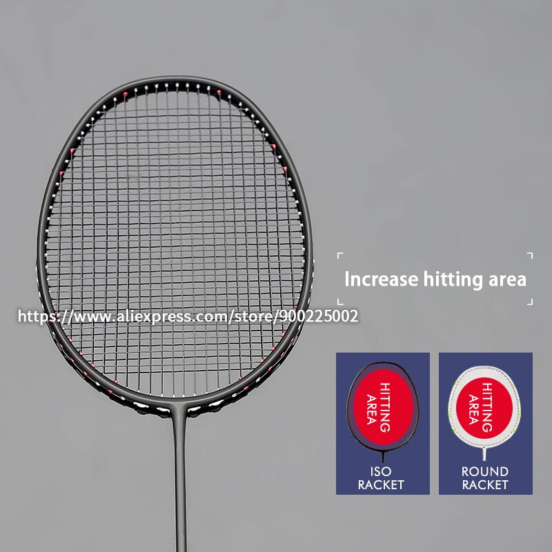 Carbon Fiber Badminton Racket 5u 78g Training Raqu... – Grandado