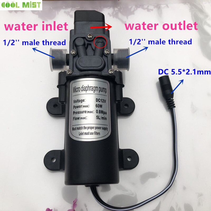 S235 zelfaanzuigende DC waterpomp 12V 60W 5L/min M... – Grandado
