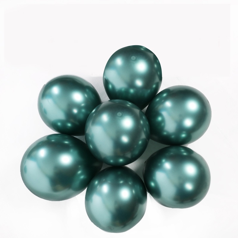 10PCS 10inch metal dark green Metallic Latex Ballo... – Grandado