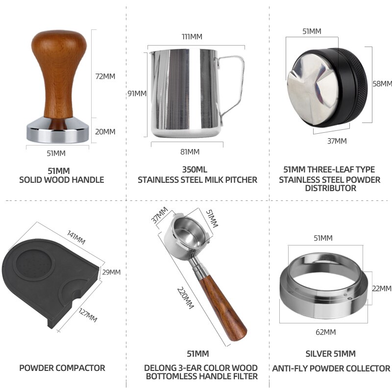 Coffee Utensil Sets Coffee Bottomless Portafilter ... – Vicedeal