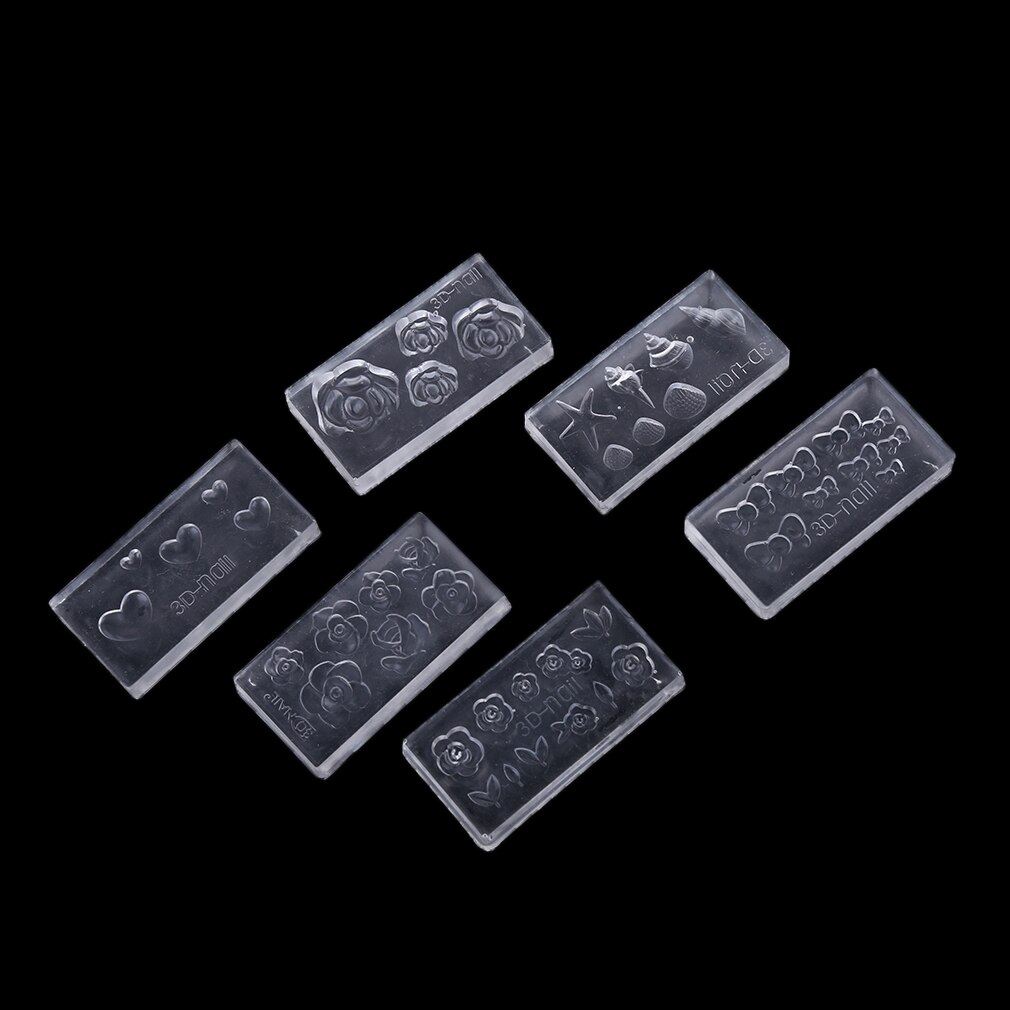 Nail 3D Crystal Carving Art Plates Manicure Image ... – Grandado