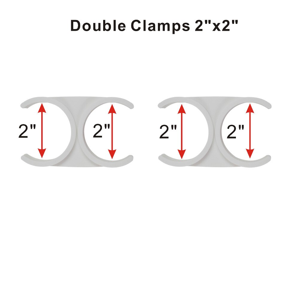 Wasser Systeme Doppel Clip 2 "x 2" für Dual Inline... – Vicedeal