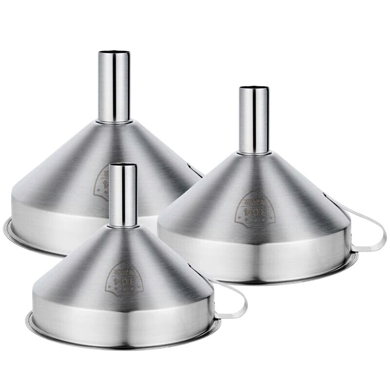 3Pcs Funnel Set Stainless Steel Funnels Wide Mouth... – Vicedeal
