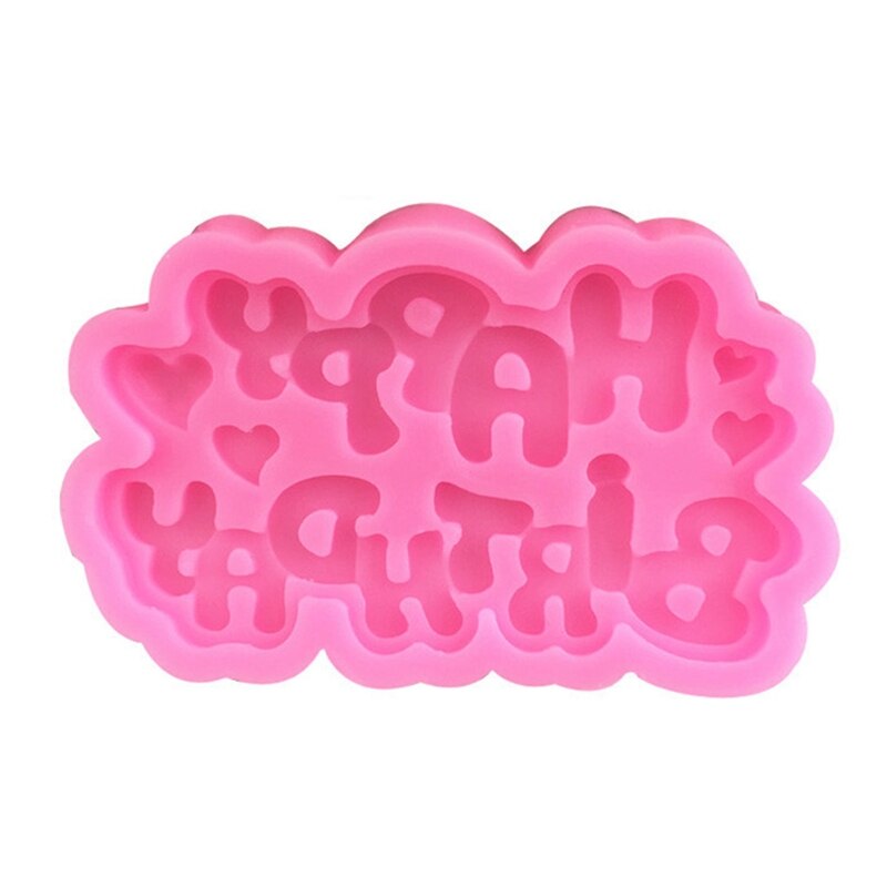 Happy Birthday Letter Form Silicone Material Mold ... – Grandado