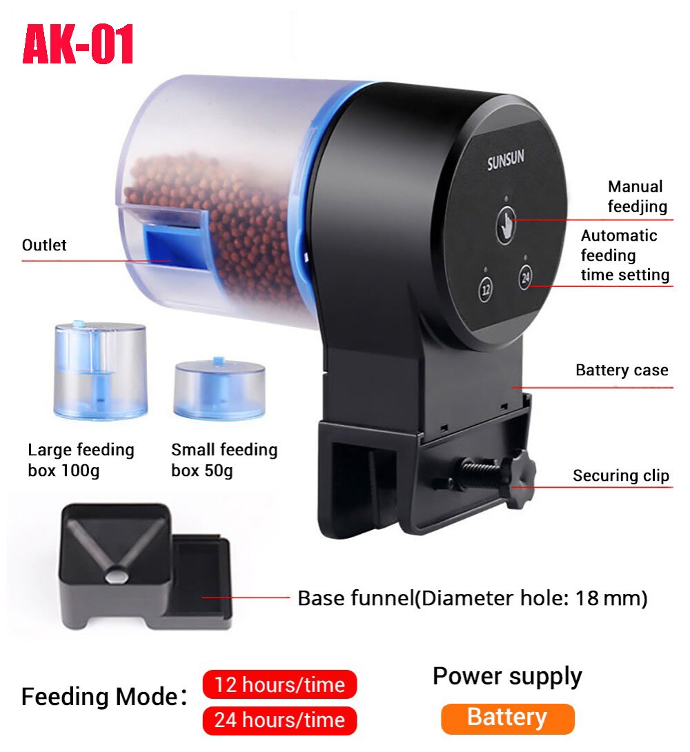 ZRDR automatic fish feeder aquarium electric fish ... – Grandado